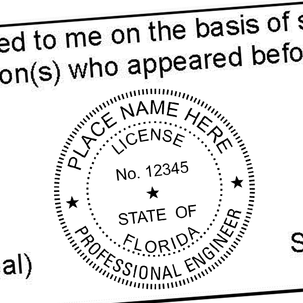 State of Florida Engineer Seal - Corp Connect