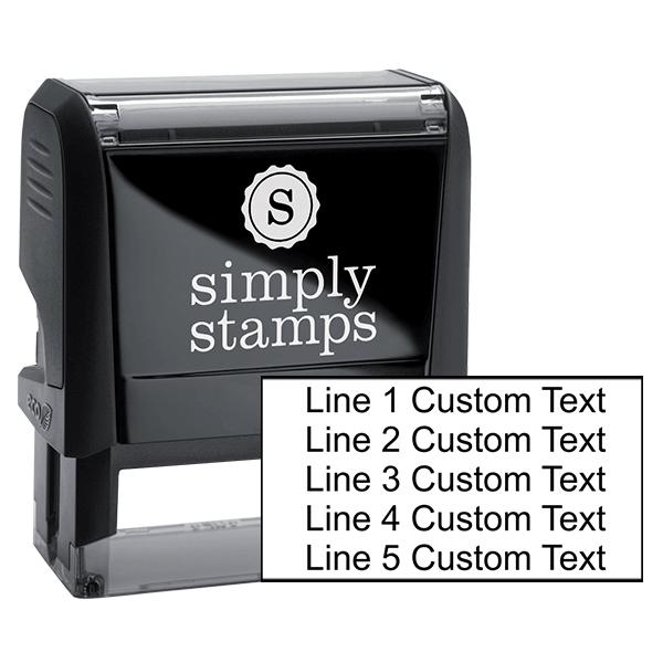 Custom 5 Line Rubber Stamp - Corp Connect
