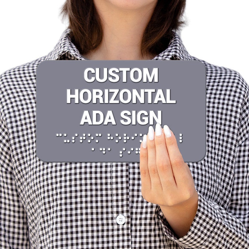 Custom ADA Sign (Horizontal) - Custom Signs