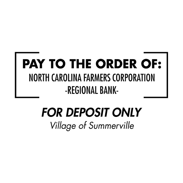 Personalized For Deposit Only Financial Stamp - CorpConnect