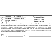 Shop Drawing Review Horizontal Stamp, Customize It! - Corporate Connection